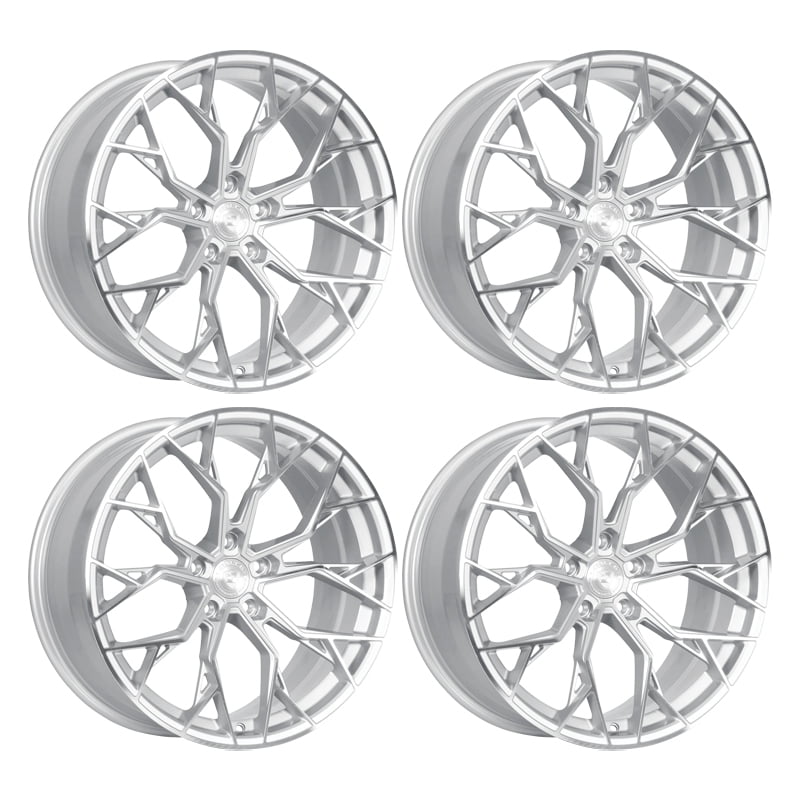 4 x Dolce Aria Glossy Sliver Wheels 5x112 19x9.5 +40et High Performance ...