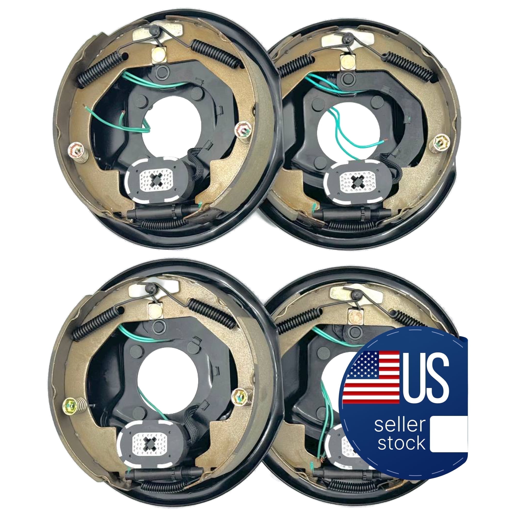 4 x Electric Trailer Brake Assembly Kit - 3500 lb - 10x2.25 (2 Pair ...
