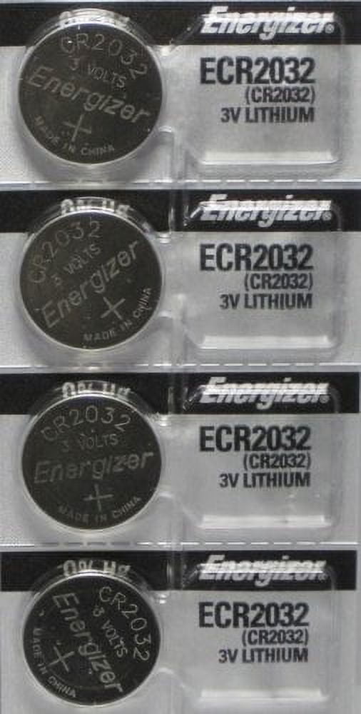 4 x Energizer CR2032 2032 Battery Watch/Electronic 3v 3 Volt Lithium ...