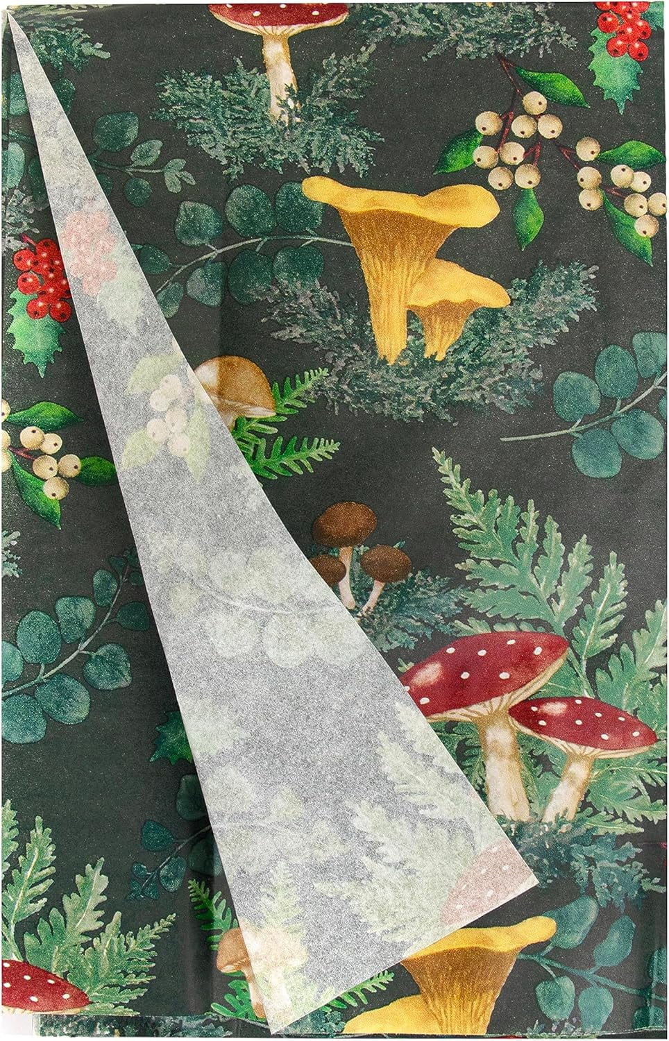 4 x Forest Mushroom Themed Tissue Paper Sheets for Presents | Festive ...