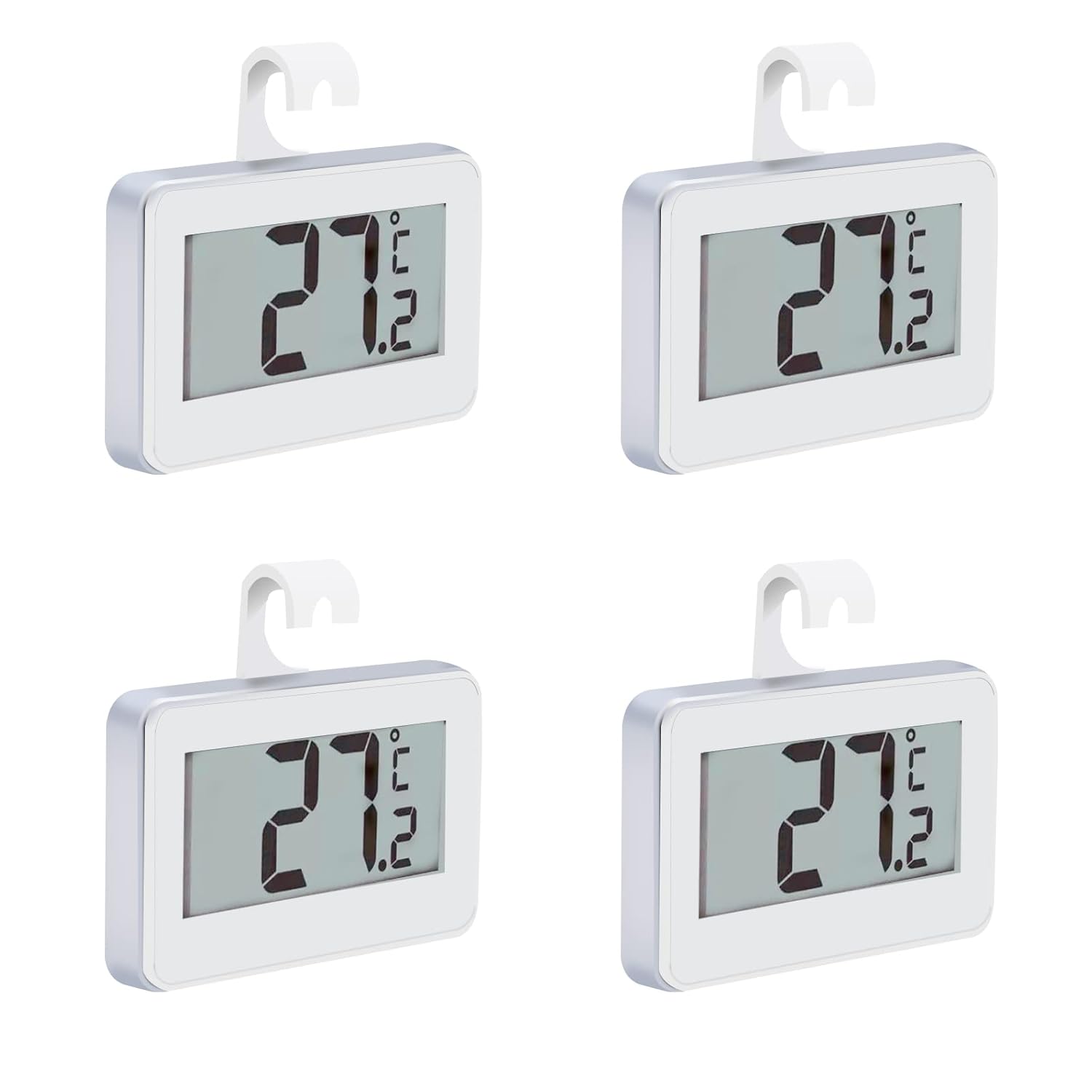 4 x Fridge Thermometer Digital Refrigerator Thermometer, Digital ...