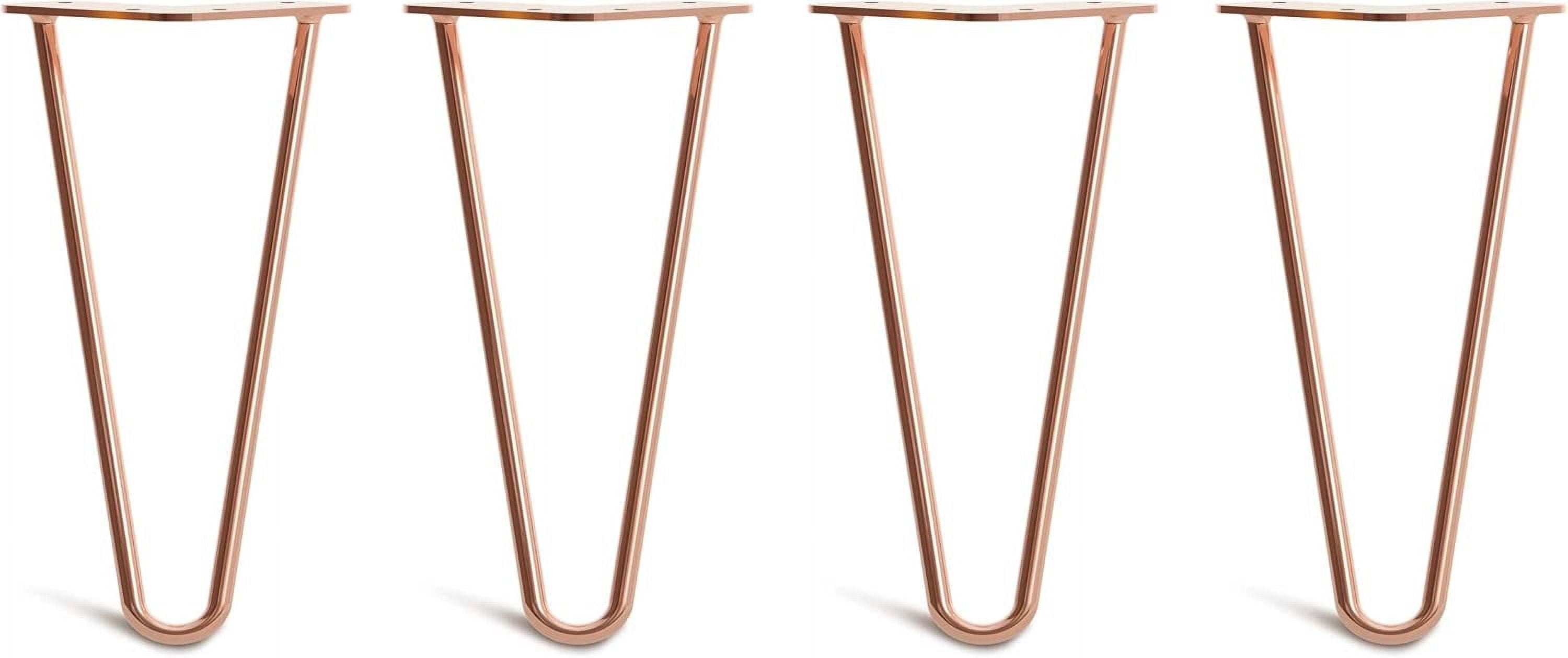 4 x Hairpin Table Legs – Superior Double Weld Steel Construction with ...