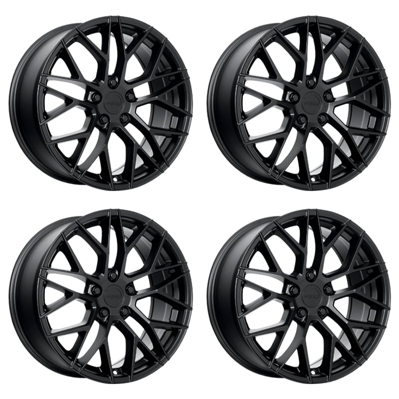 4 x Katana KR01 Matte Black Wheels 5x100 18x8 +40et Racing Performance ...