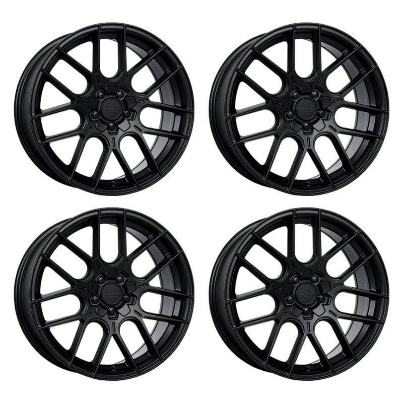 4 x Katana KR04 Matte Black Wheels 5x100/5x114.3 18x8 +40et Racing Rims ...