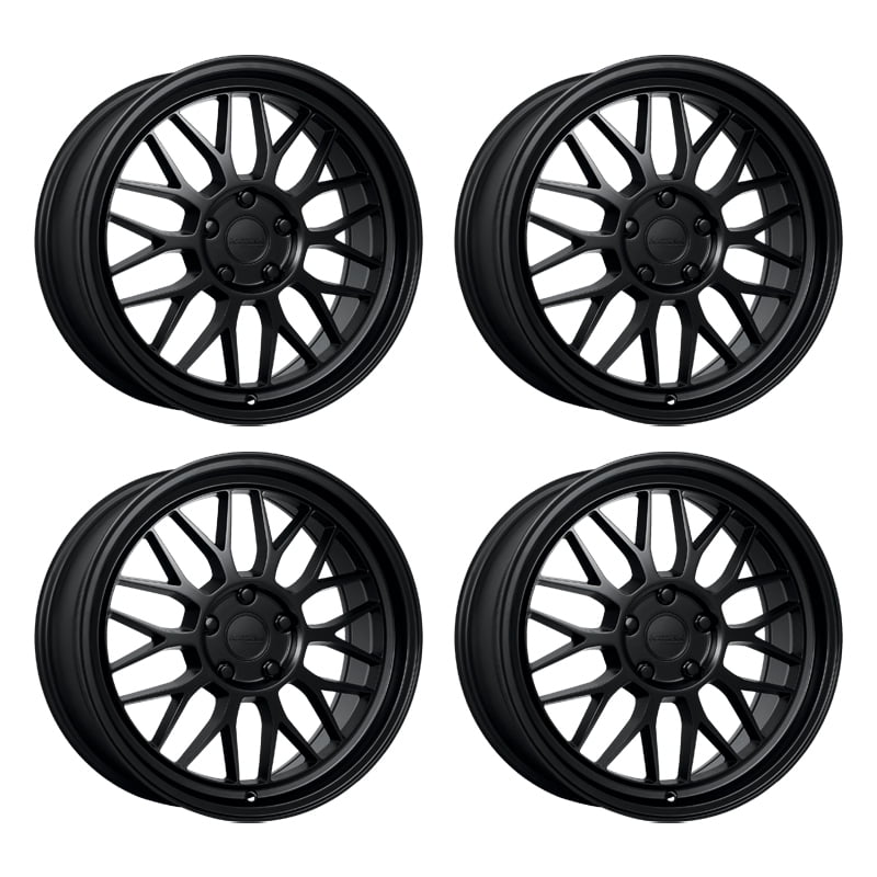 4 x Katana KR06 Matte Black Wheels 5x100 18x8 +40et Racing Performance ...