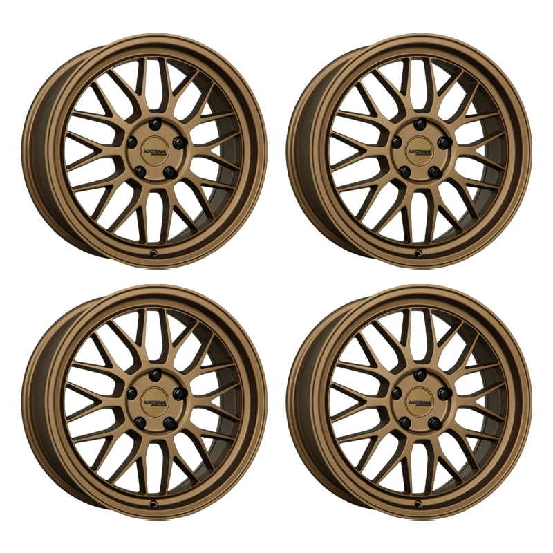 4 x Katana KR06 Matte Bronze Wheels 5x100 18x8 +40et Racing Performance ...