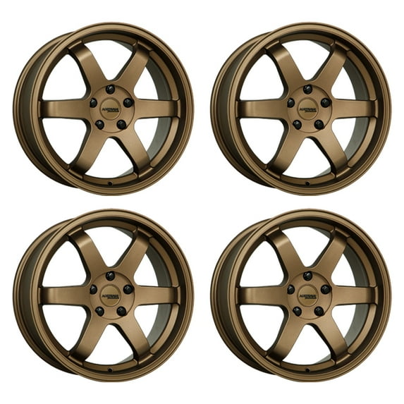 4 x KATANA RACING KR08 17X7.5 5X100 +40mm Matte Bronze Alloy Wheel Rim ...