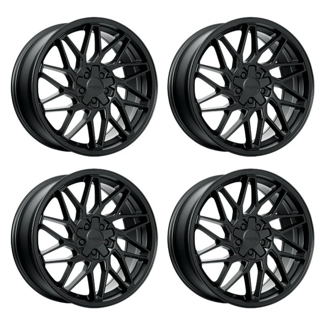 4 x Katana KR09 Matte Black Wheels 5x100/5x114.3 18x8 +40et Racing Rims ...