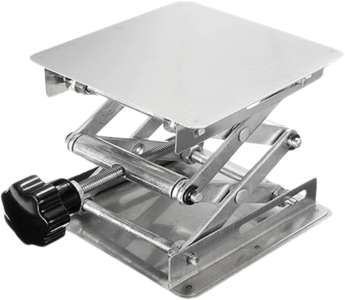 4" x 4" Lab Jack Scissor Stand Platform: Laboratory Mini Scissor Lift ...