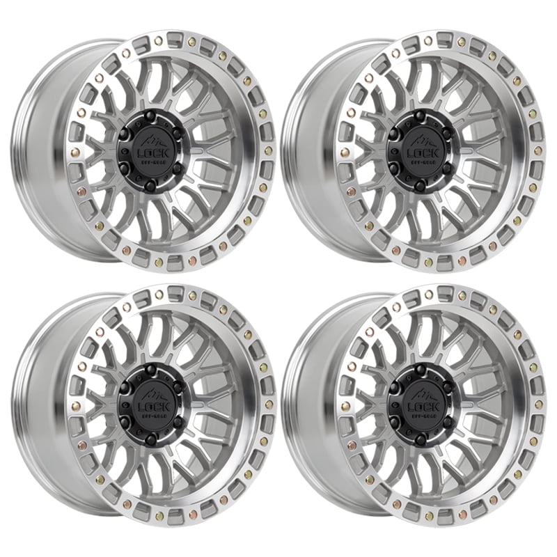 4 x Lock Offroad Combat Machined Wheels 6x139.7 20x9 0et Truck Suv Rims ...