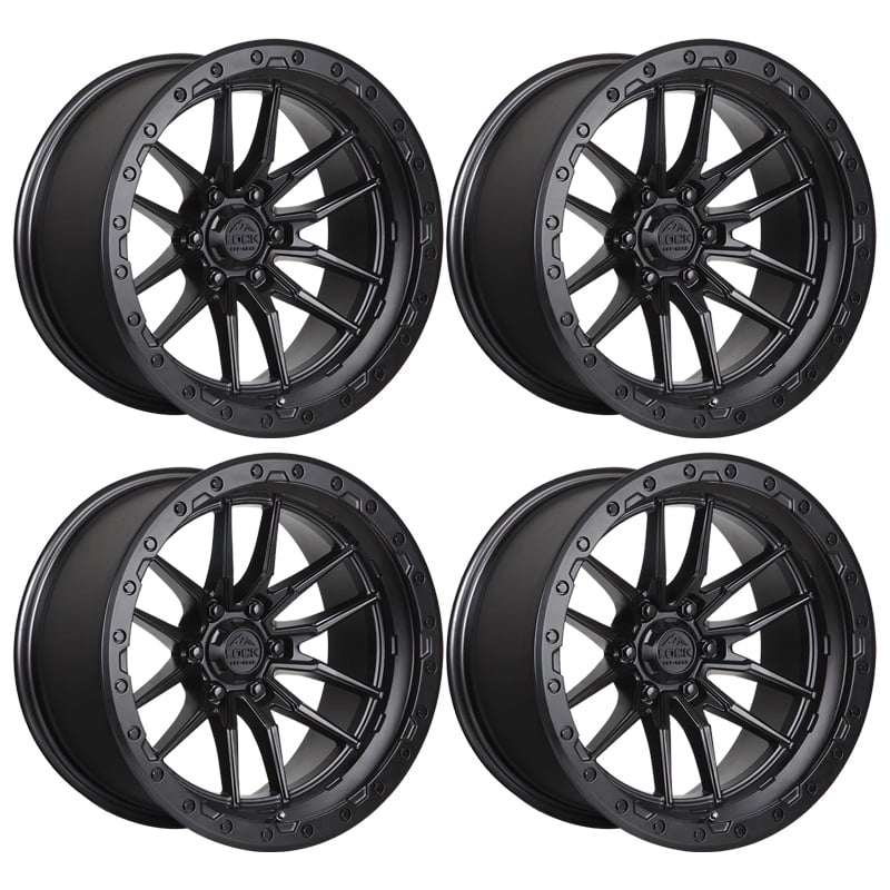 4 x Lock Offroad Krawler Matte Black Wheels 5x127 18x9 -12et Truck Suv ...