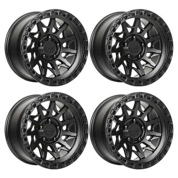 4 x Lock Off-Road Lunatic Matte Black Wheels 6x139.7 20x10 -18et Truck ...