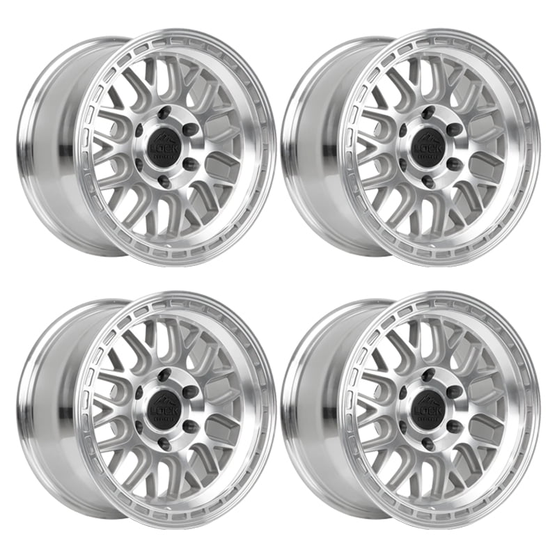 4 x Lock Offroad Onyx Machined Wheels 5x127 17x9 -12et Truck Suv Rims ...
