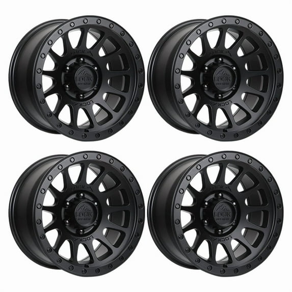 4 x Lock Off-Road Yosemite Matte Black Wheels 6x139.7 20x9 +18et Truck ...
