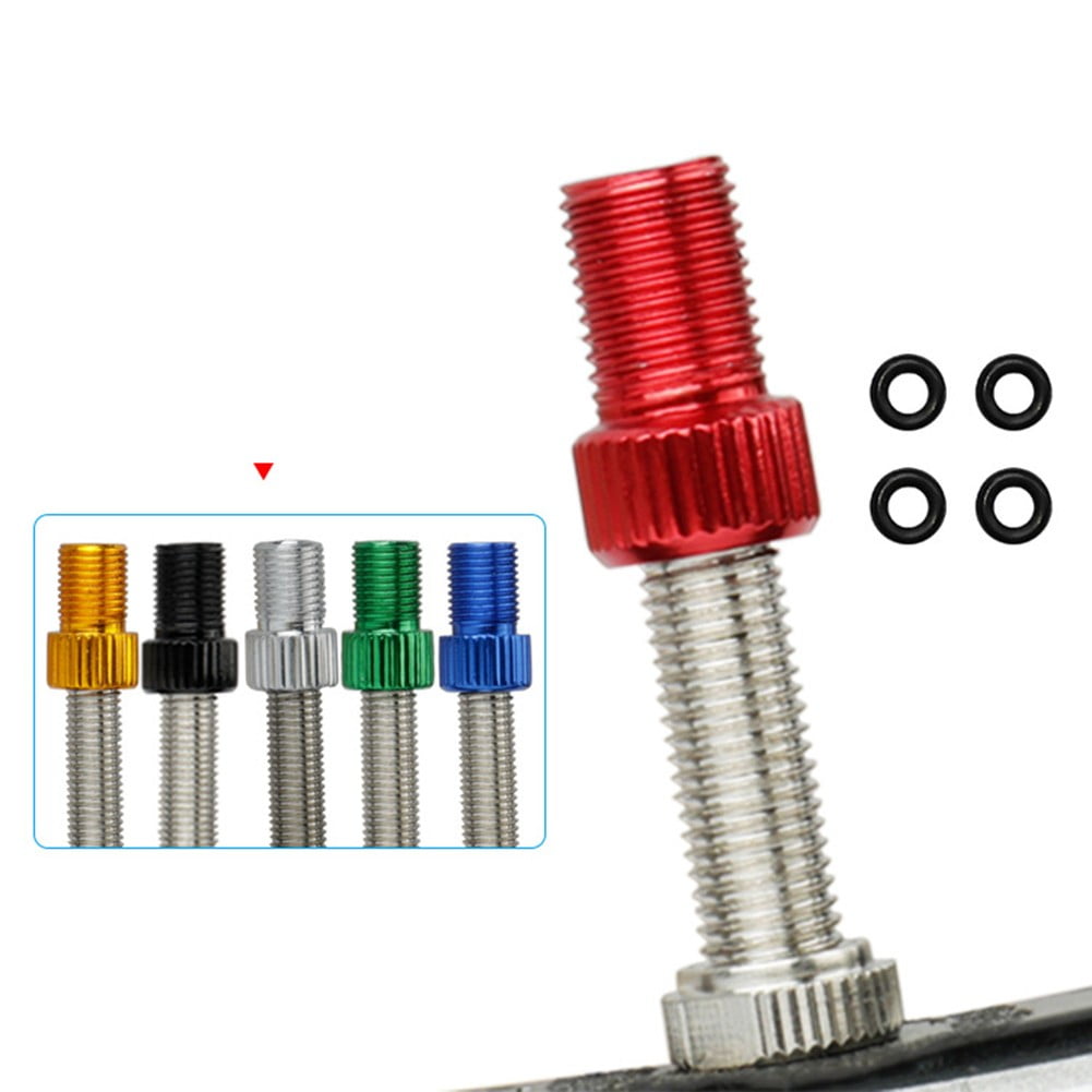 4 x VALVE ADAPTER PRESTA TO-SCHRADER CONVERTER ROAD BIKE CYCLE BICYCLE ...