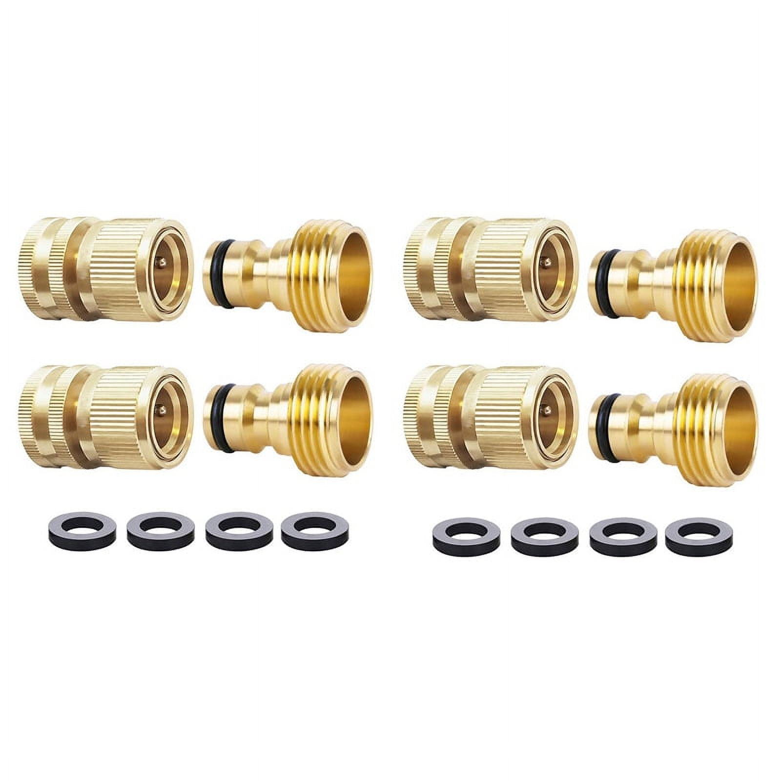 4 x female brass quick connectors 4 x male brass quick connectors 8 x ...