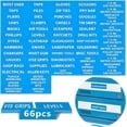 4"x1" Tool Box Label, 66 count Tool Chest Drawer Labels, Labels with ...