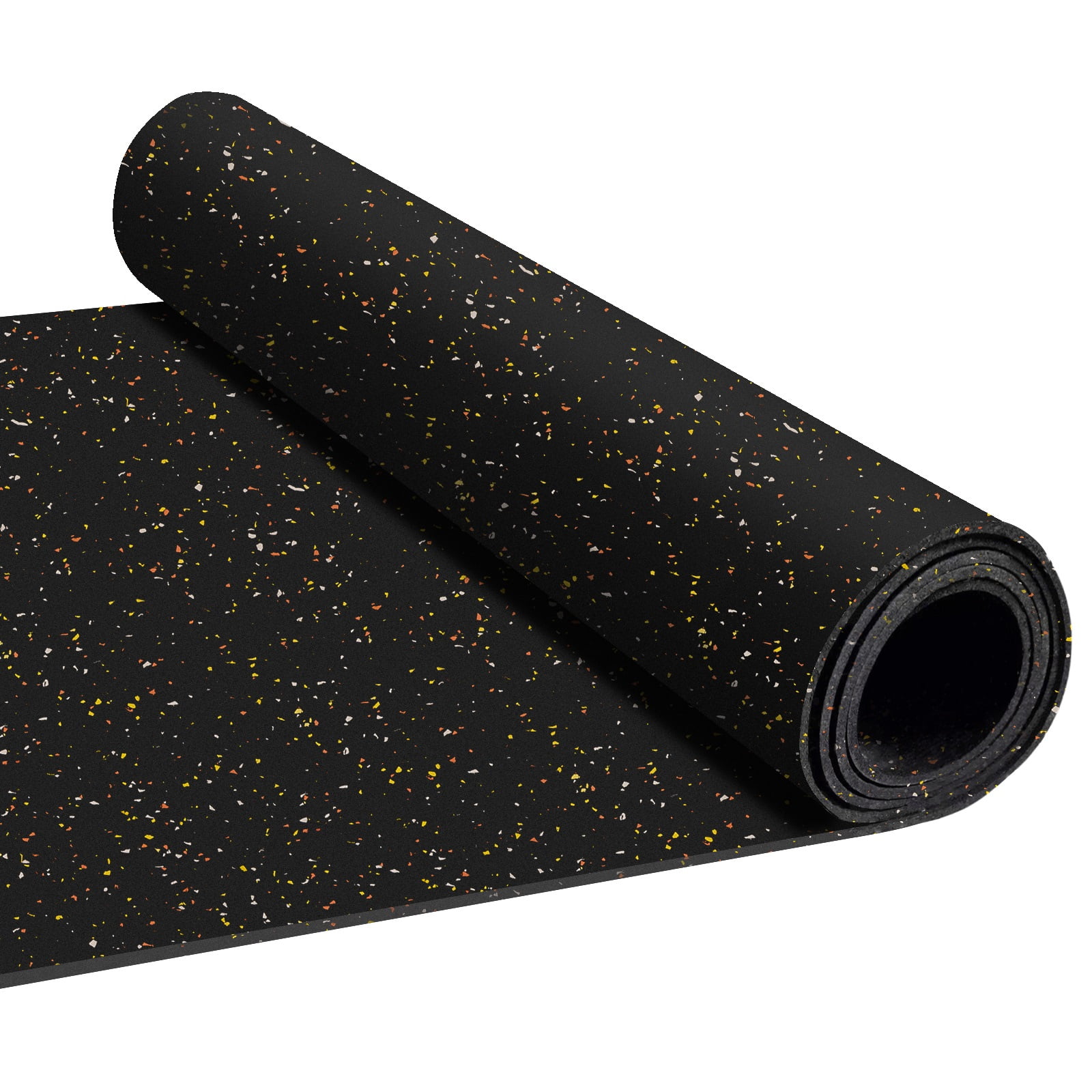 4'x10' Rubber Gym Flooring Roll Heavy Duty Gym Floor Mats Home Gym ...