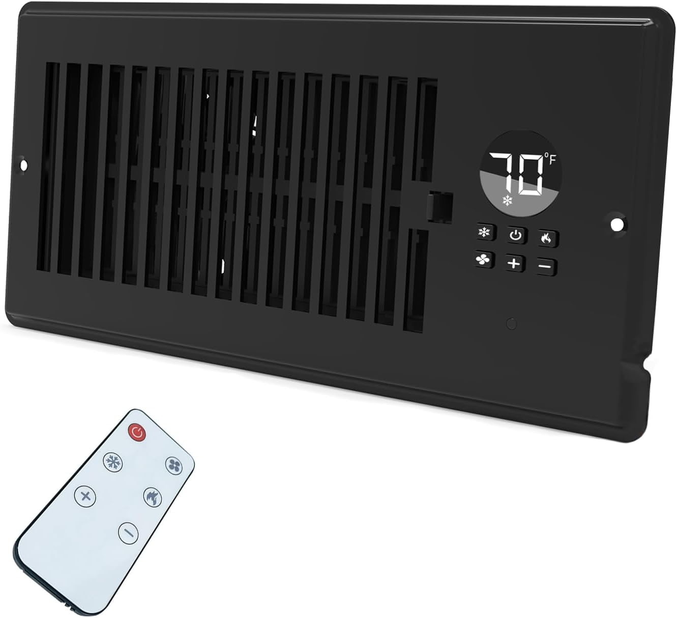 4"x10" Vent Register Booster Fan, Strong Steel Panel, Ultra-Quiet, 10 ...