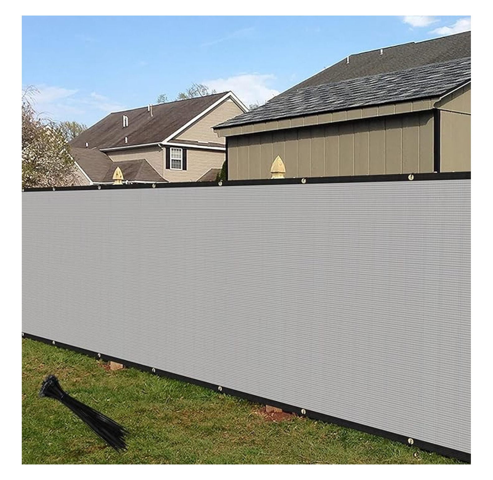 4'x102' Privacy Fence Screen Windscreen with Copper Grommets, Fit for ...