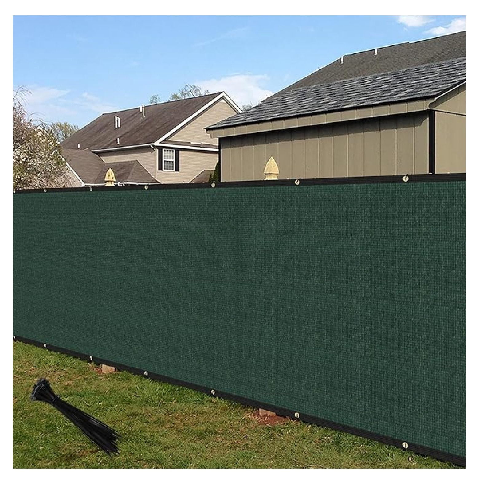 4'x119' Privacy Fence Screen Windscreen with Copper Grommets, Fit for ...