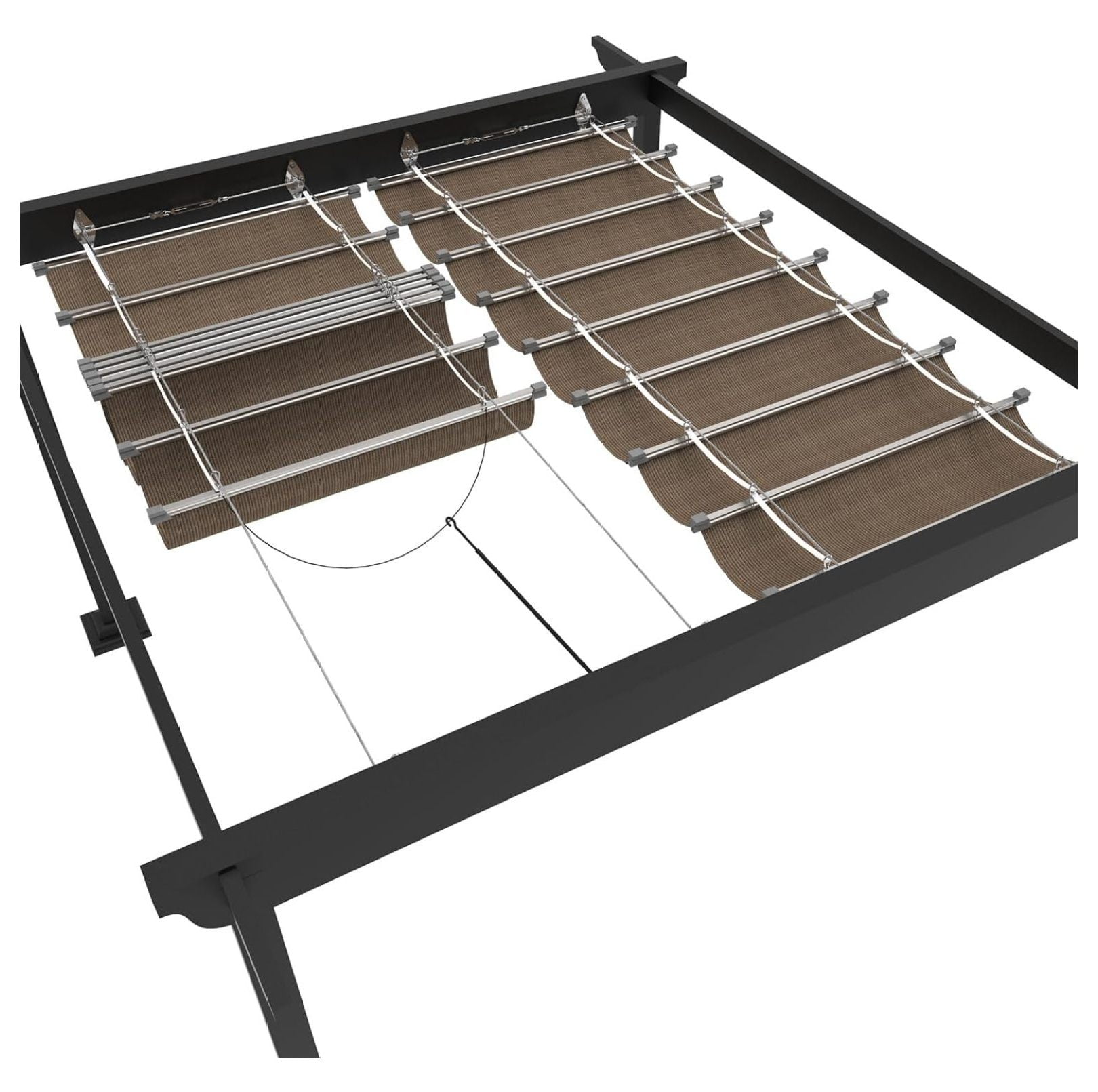 4'x12' Retractable Shade Awnings for Patio, 240GSM Breathable ...