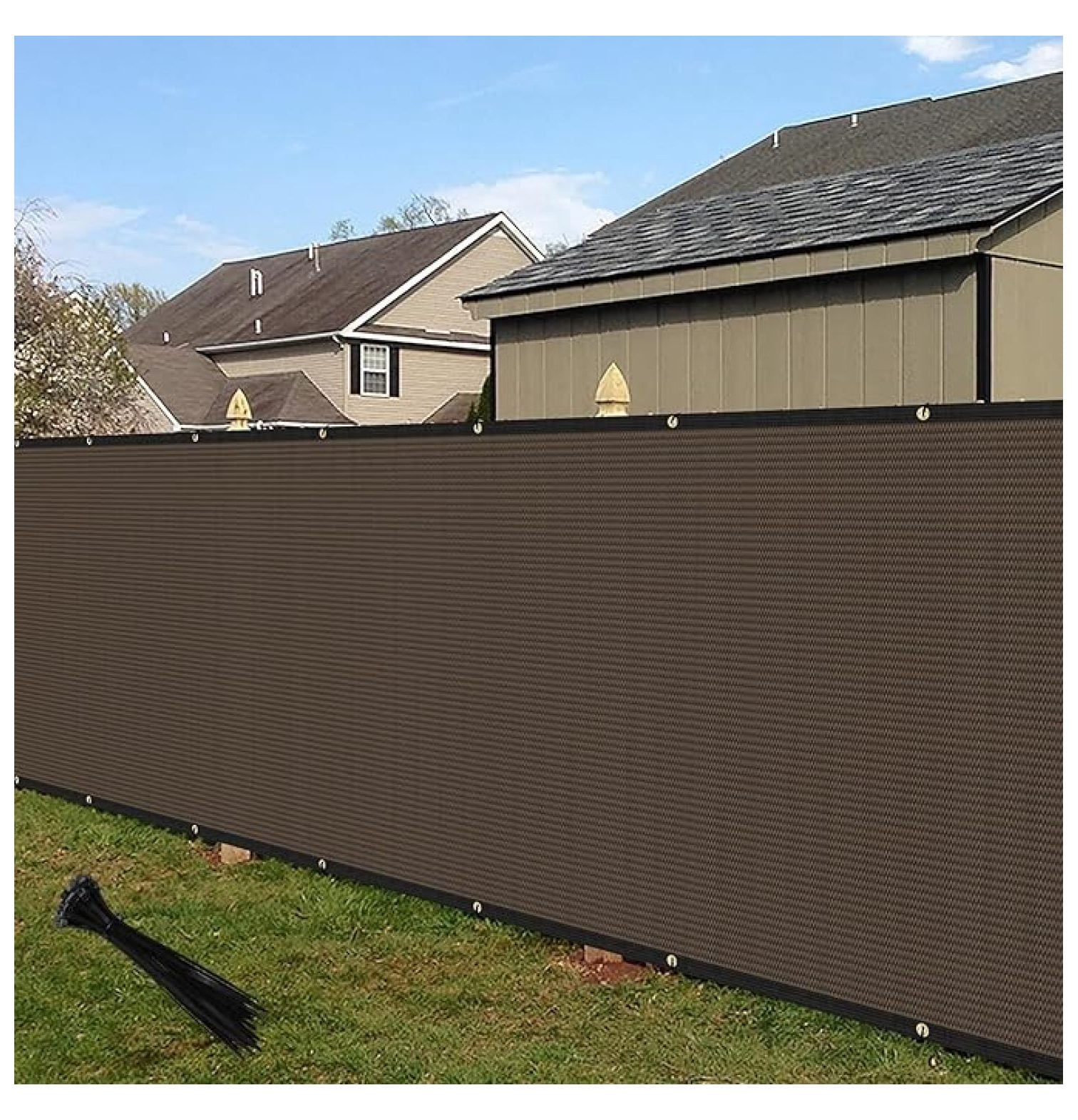 4'x120' Privacy Fence Screen Windscreen with Copper Grommets, Fit for ...