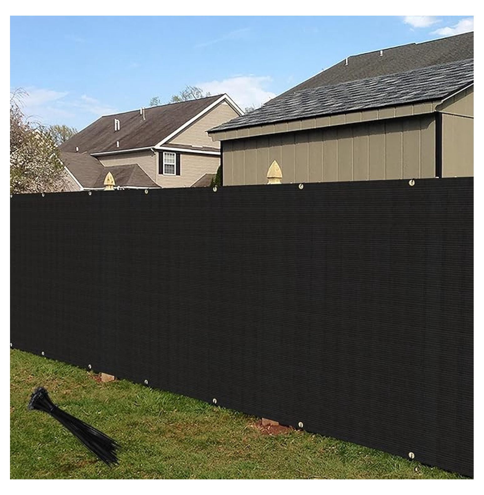 4'x13' Privacy Fence Screen Windscreen with Copper Grommets, Fit for ...