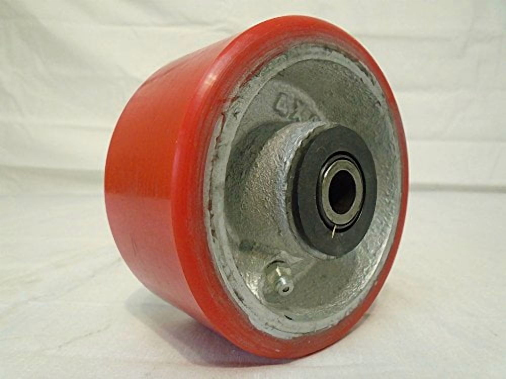 4"x2" Heavy Duty Polyurethane Caster Steel Hub Wheel Roller Bearing & 1 ...