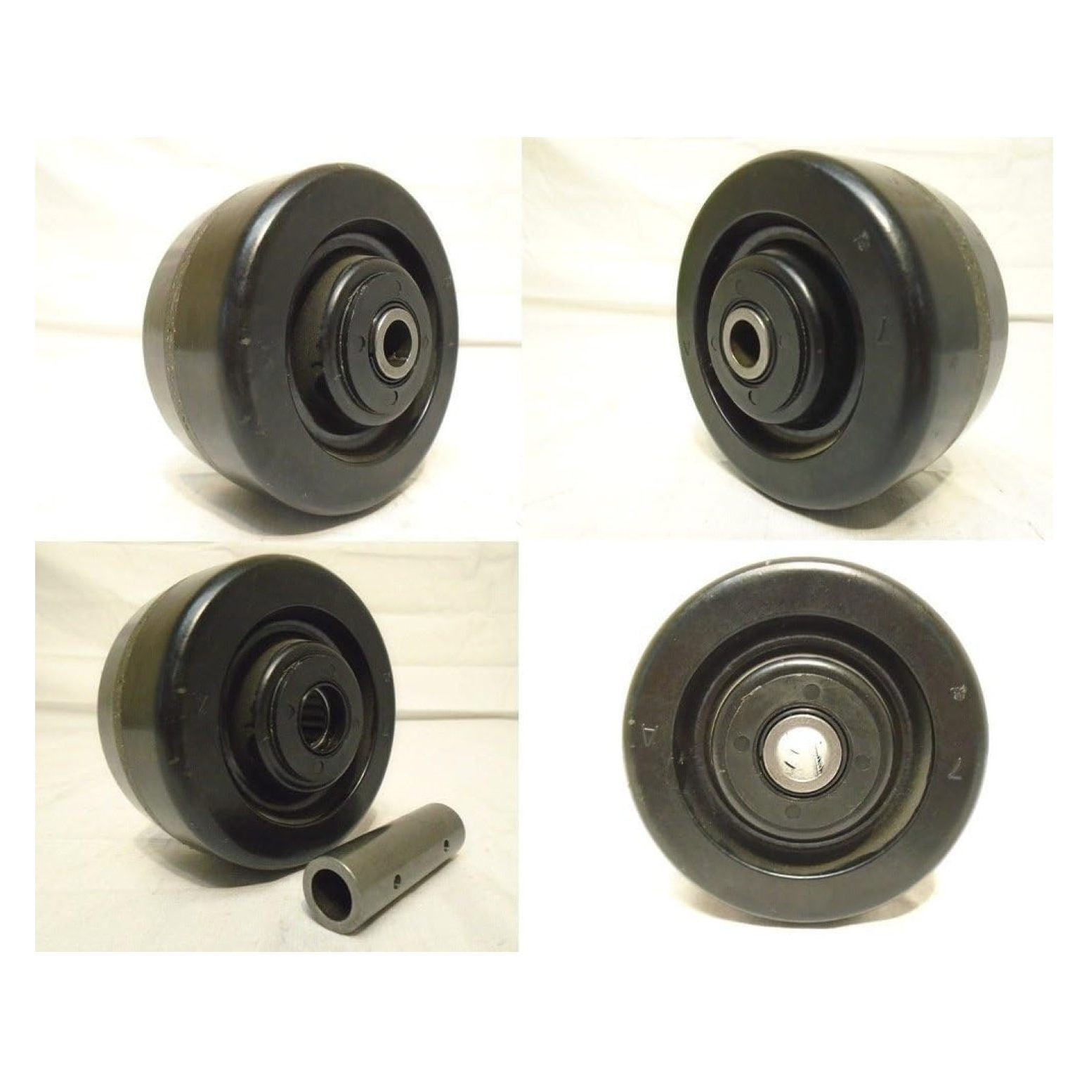 4"x2" Phenolic Caster Wheels with Bearing & 1/2" Bushing, Supports 800 ...