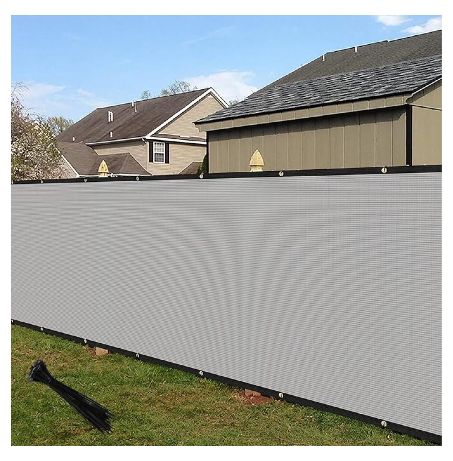 4'x15' Privacy Fence Screen Windscreen with Copper Grommets, Fit for ...