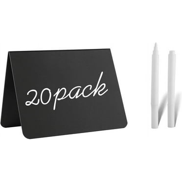 Mini Chalkboard Standing Design, 10 Pack Wooden White Framed Chalkboard ...