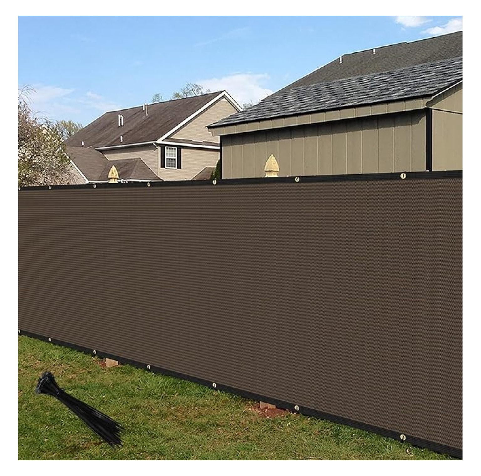4'x38' Privacy Fence Screen Windscreen with Copper Grommets, Fit for ...