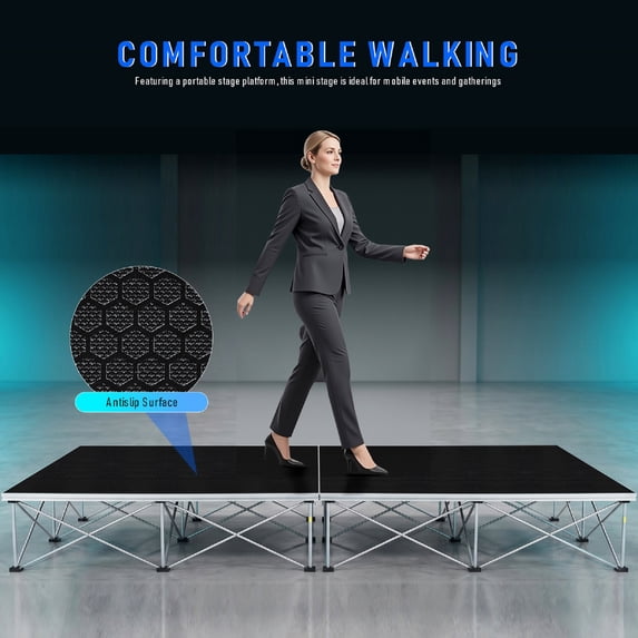 4'x4' Stage Platform, Portable Stage for Small Events, Modular Staging ...