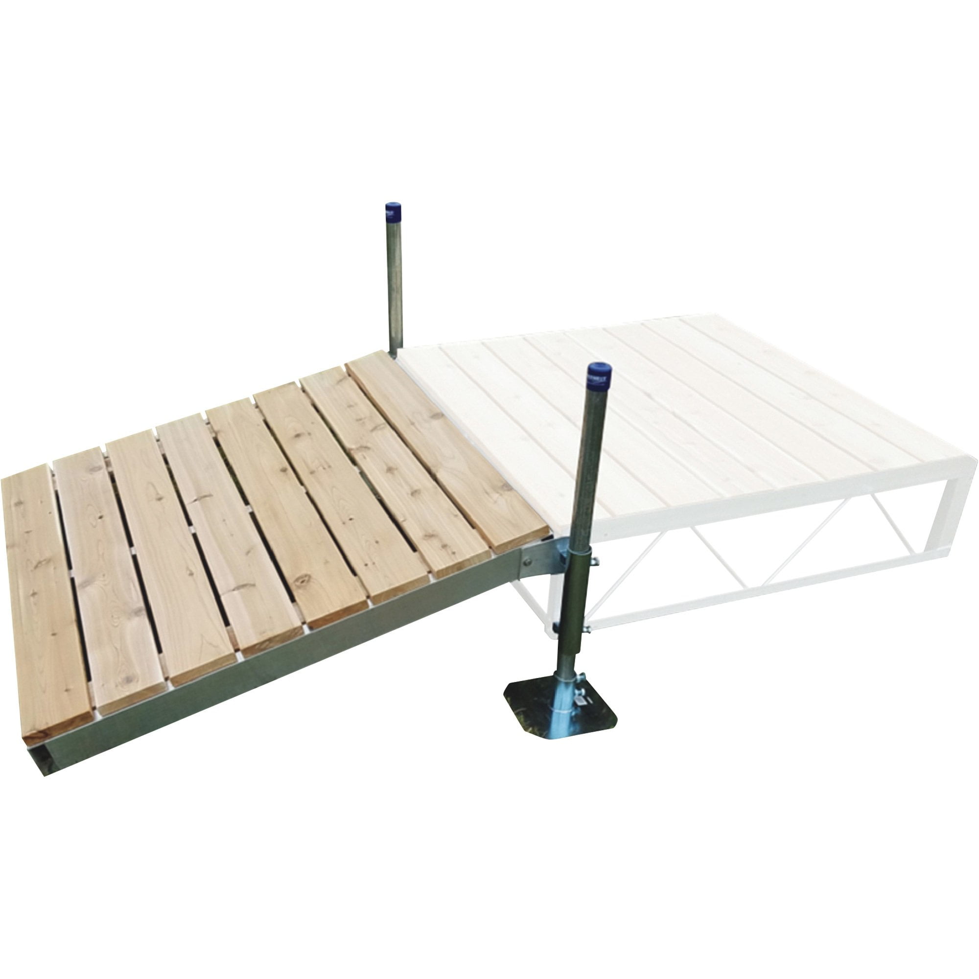 4'x4' Truss Frame Shore Ramp Kit With Gray Poly Deck - Walmart.com