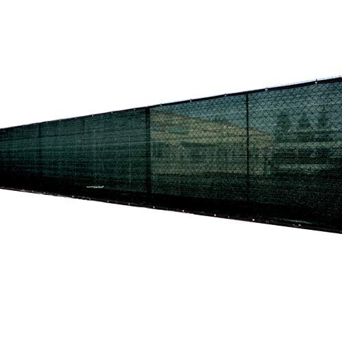 4'x50' 4ft Tall 3rd Gen Black Fence Privacy Screen Windscreen Shade ...