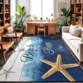 4'x6' Area Rugs, Coastal Starfish Indoor Outdoor Area Rug for Living ...