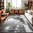 4'x6' Area Rugs, Grey Dinosaur Tiger Indoor Outdoor Area Rug for Living ...
