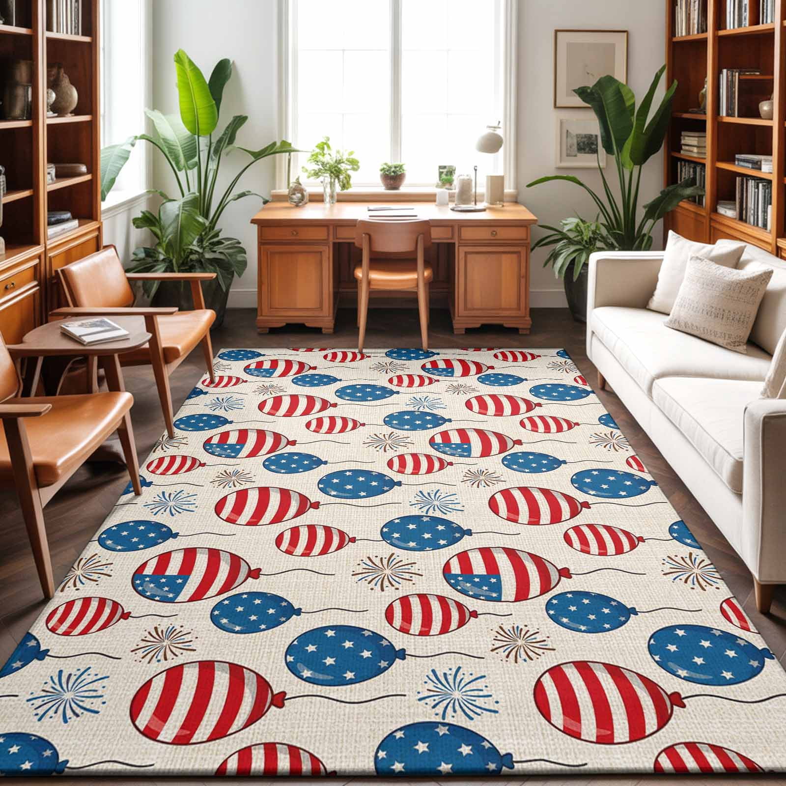 4'x6' Area Rugs, Independence Day Indoor Outdoor Area Rug for Living ...