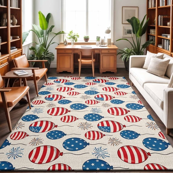 4'x6' Area Rugs, Independence Day Indoor Outdoor Area Rug for Living ...