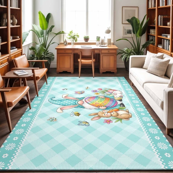 4'x6' Area Rugs, Spring Easter Indoor Outdoor Area Rug for Living Room ...