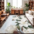 4'x6' Area Rugs, Spring Magnolia Flower Indoor Outdoor Area Rug for ...