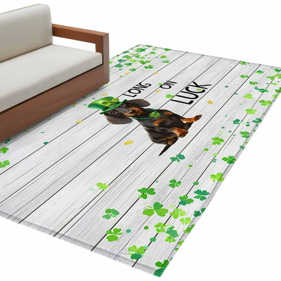 4'x6' Area Rugs St. Patrick's Day Washable Area Rugs Non-Slip Indoor ...