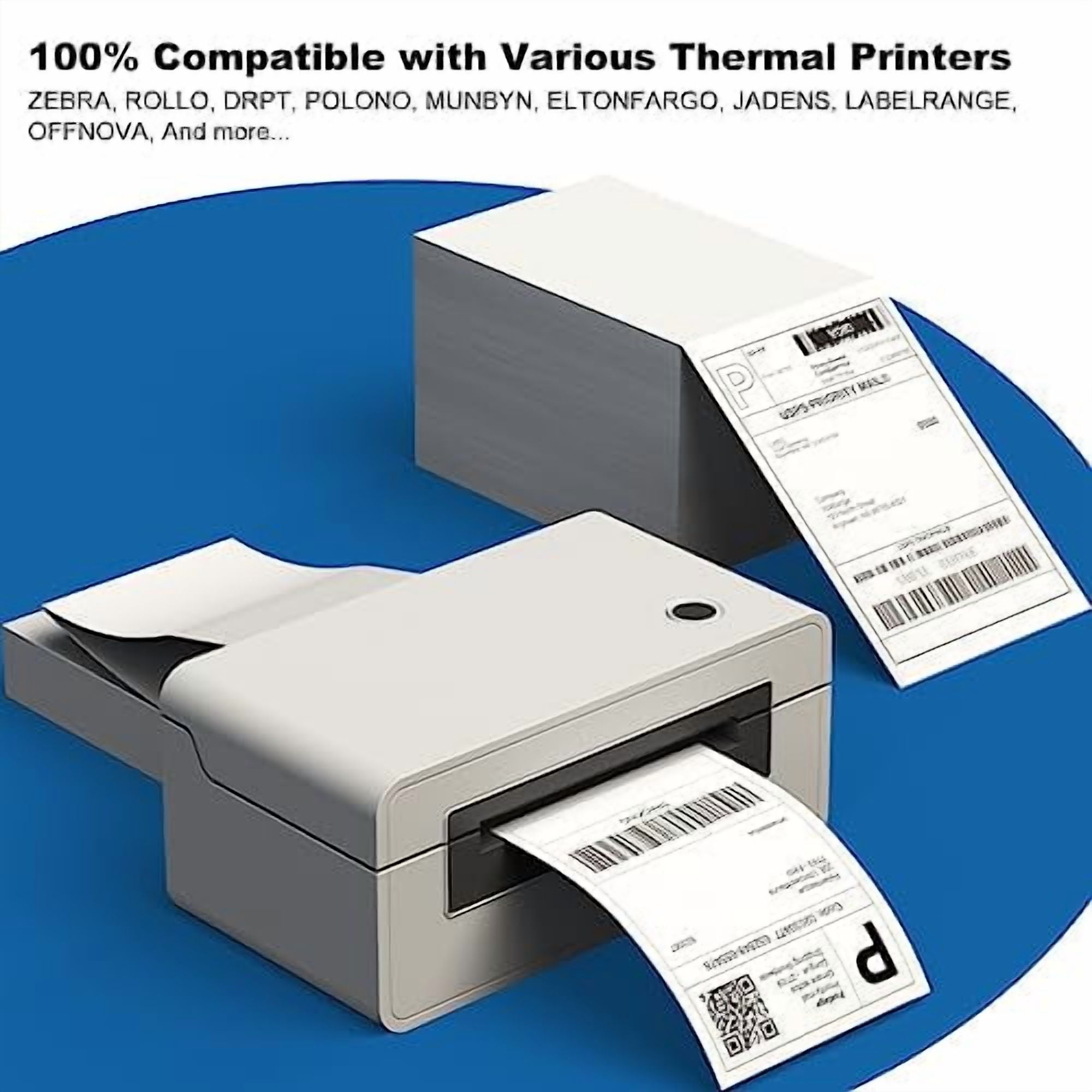 4”x6” Direct Thermal Labels 5000 Labels, Shipping Label Thermal Paper ...