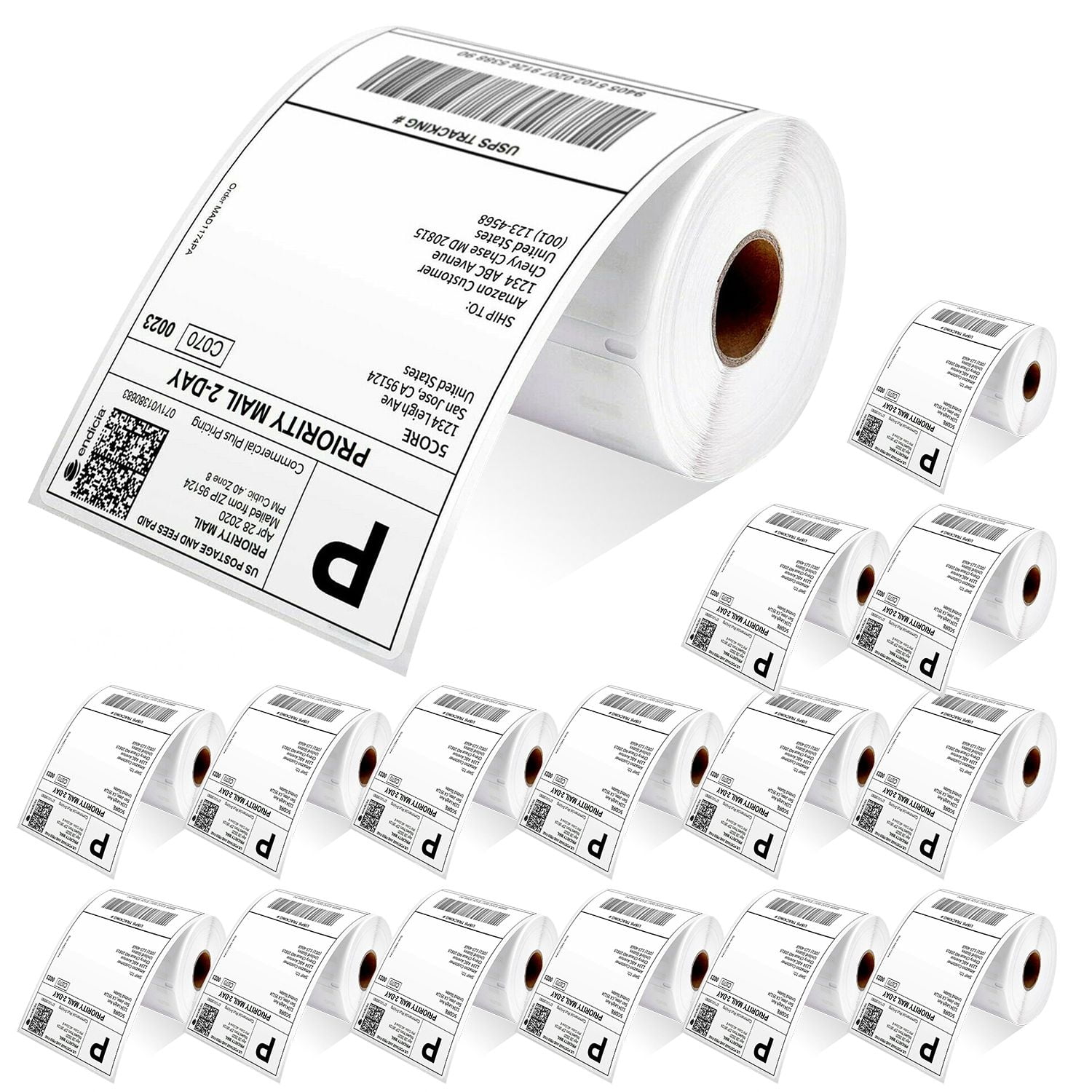 4"x6" Direct Thermal Shipping Labels – 16 Rolls, 250 Labels/Roll ...