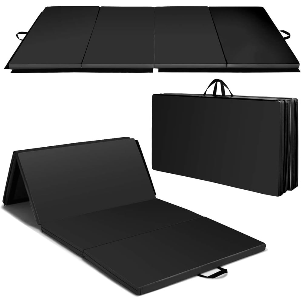 2"Thick Gymnastics Mat, 4'x8' Folding Tumbling Mat with Loop Fastener ...
