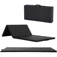 Costway 4'x6'x2'' Gymnastics Mat PU Thick Folding Panel Gym Pink ...