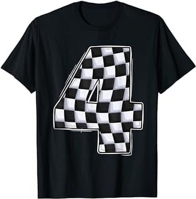 4 year old pit crew Boy car racing 4th birthday race car T-Shirt ...