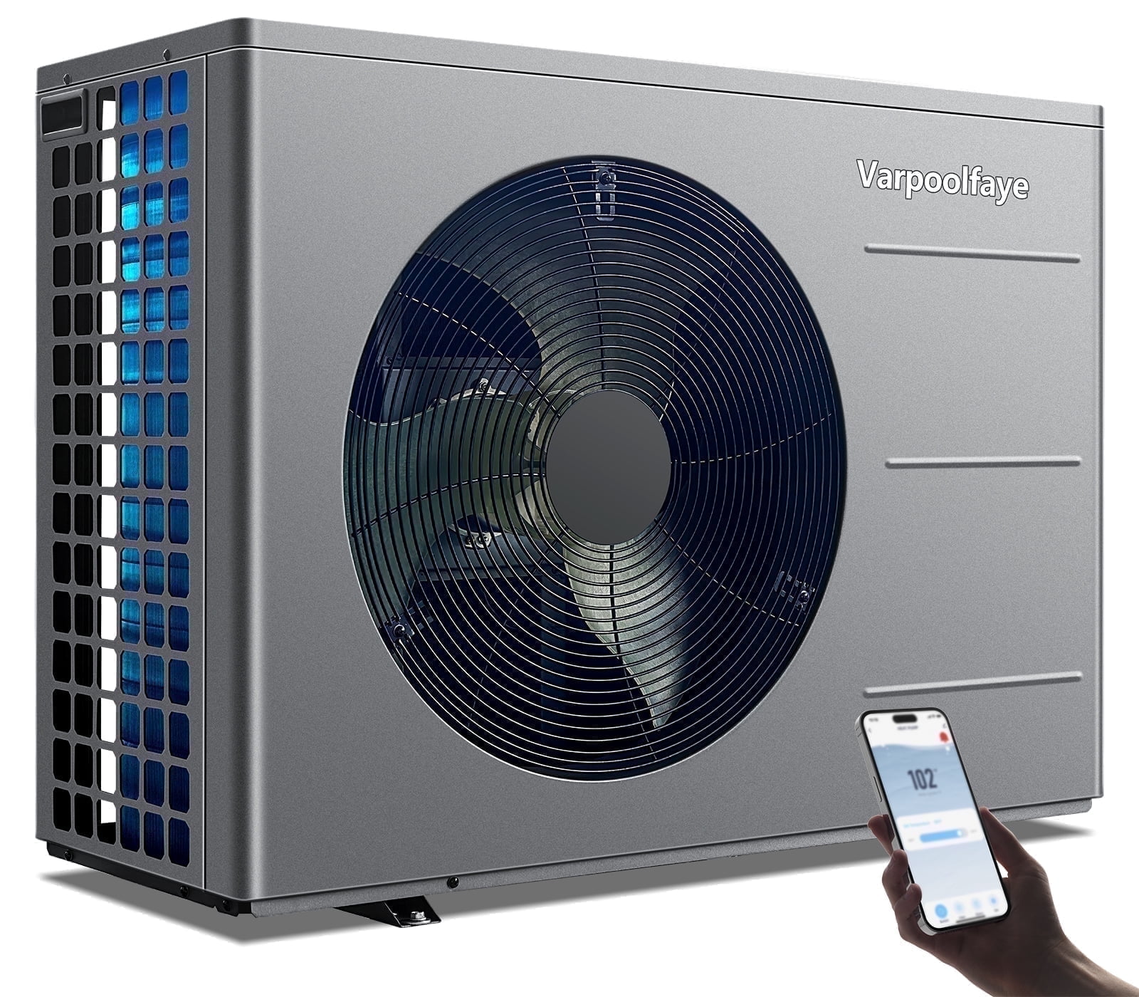 40,000 BTU Pool Heat Pump Up to 12000 Gallons, WIFI Capable, 220V Pool ...