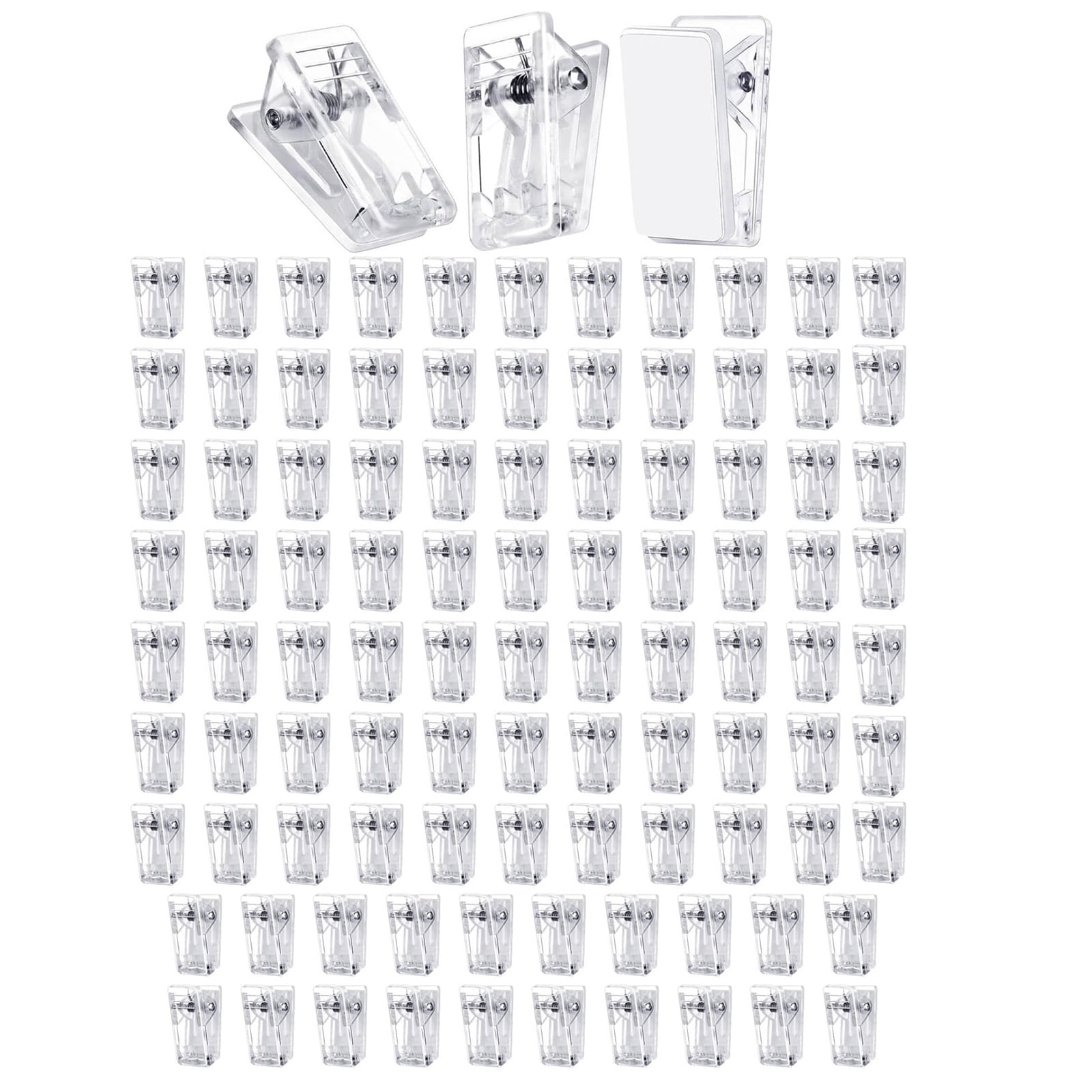 40/100pcs Sturdy Clips Sturdy Adhesive Clips for Simple File Management ...